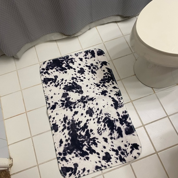Bath | Cow Print Bath Mat New | Poshmark